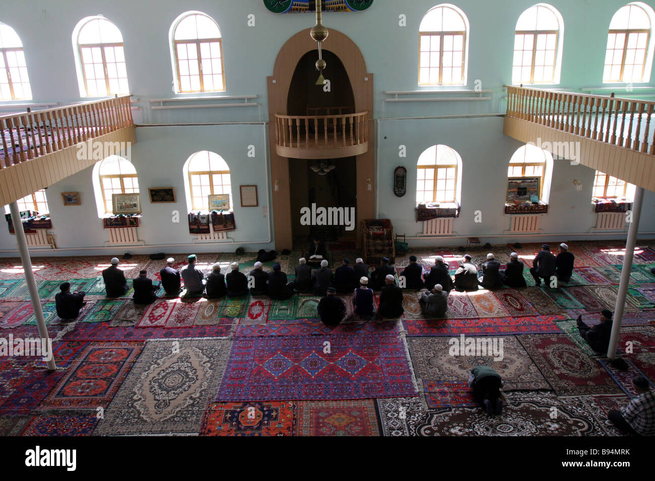 Local mosque in a Derbent neighborhood, Dagestan, Russia Stock Photo ...
