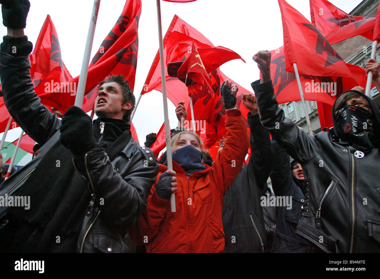 Dissenter March rally held in Triumphalnaya Square Stock Photo - Alamy