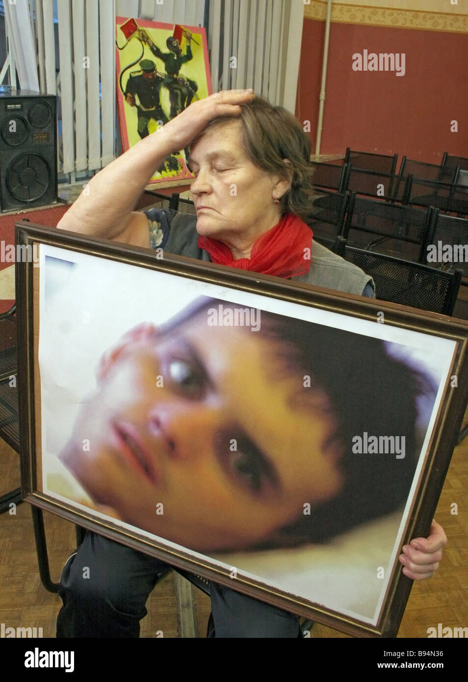 Roman Rudakov s anguished grandmother with her grandson s childhood ...