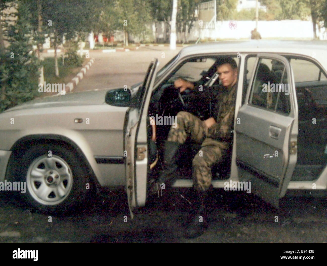 This family archive photograph shows Roman Rudakov Army private Rudakov ...