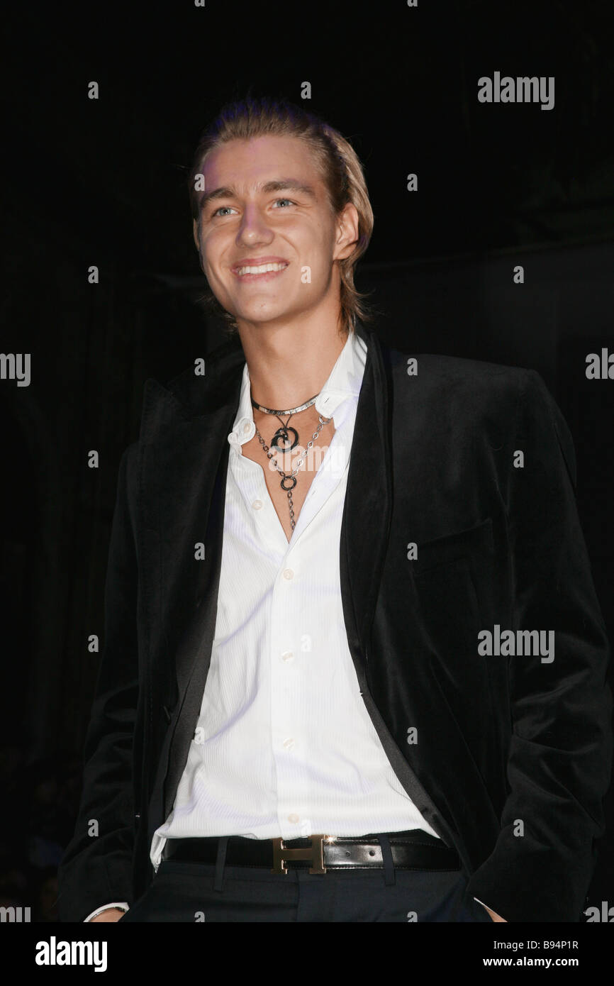 Actor and singer Alexei Vorobyov at the closing of The Week of Fashion ...