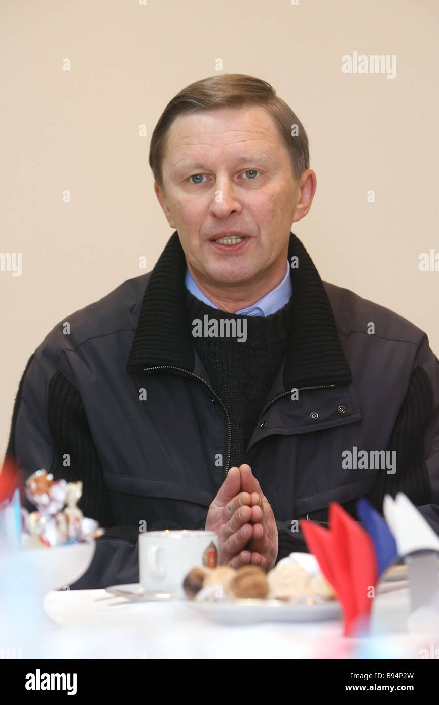 Russian Deputy Prime Minister and Defense Minister Sergei Ivanov ...