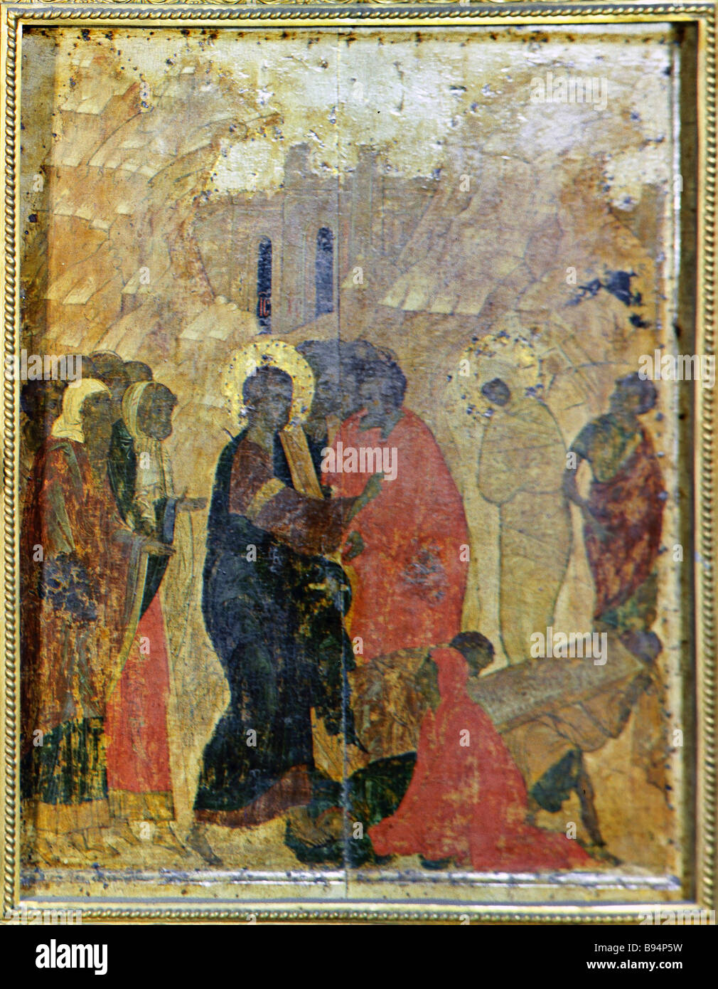 The icon The Resurrection of Lazarus Prokhor from Gorodets 1405 The ...