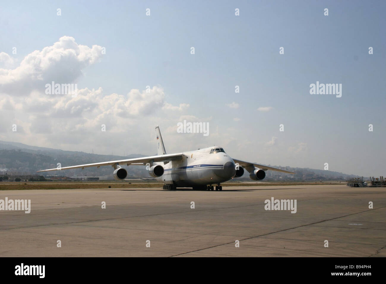 Jumbo plane An 124 Ruslan of the Russian Air Force bringing to the ...