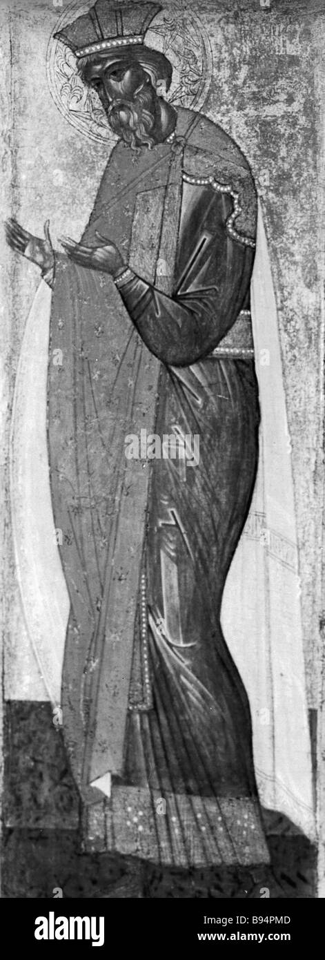 St Vladimir Icon 15th century State Tretyakov Gallery Moscow Stock ...