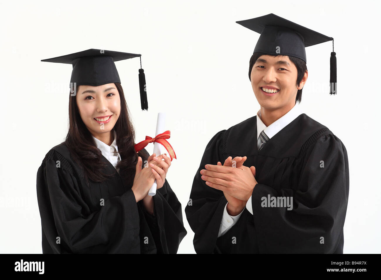 Asian Graduation People Stock Photo - Alamy