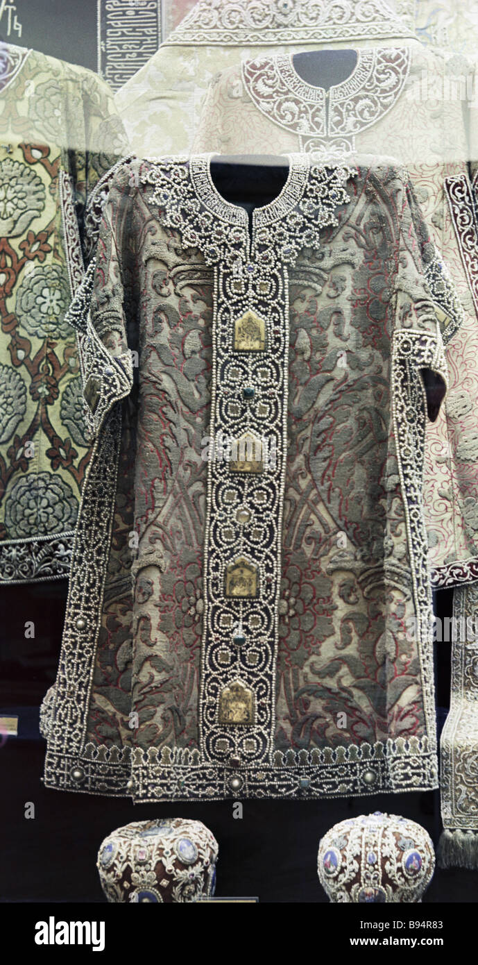 Sakkos upper archbishop robe which belonged to Patriarch Nikon 17th ...