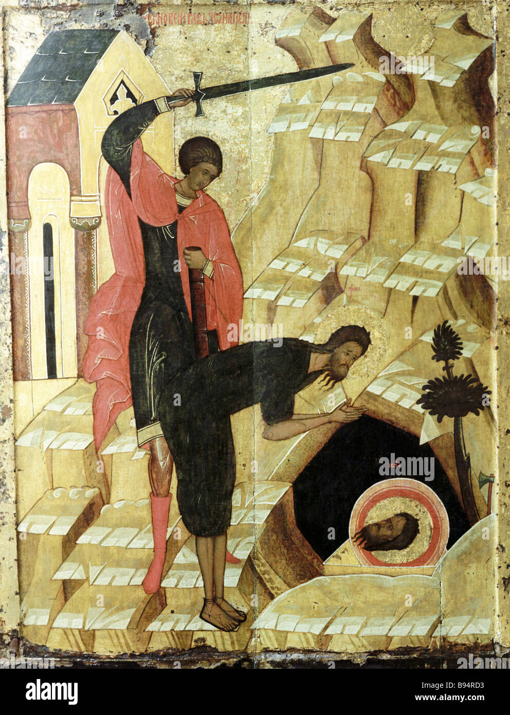 The Beheading of St John the Baptist Feast Row icon 15th century s 2nd ...