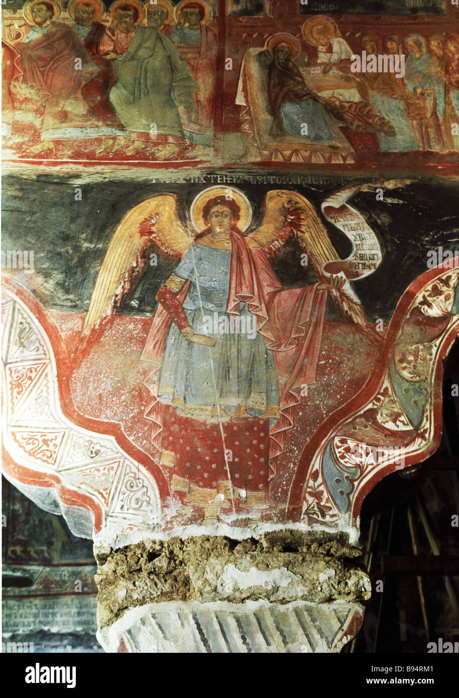 The Archangel Gabriel Mural 18th century The west wall of the ...