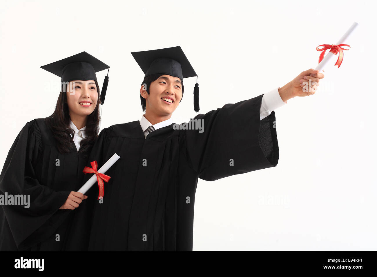 Asian Graduation People Stock Photo - Alamy