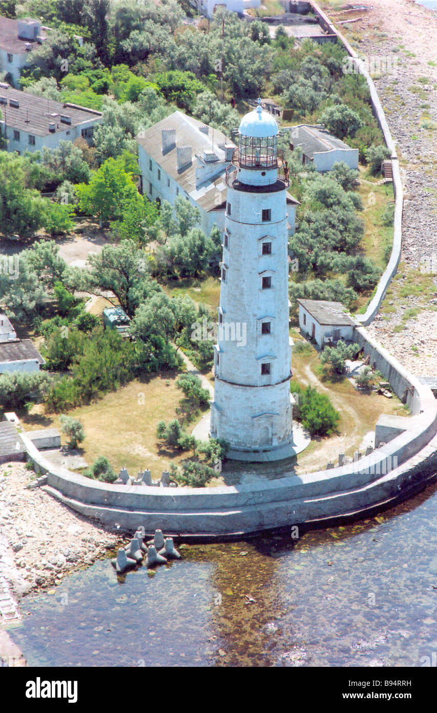 Lighthouse on the Cape Khersones in Sevastopol Stock Photo - Alamy