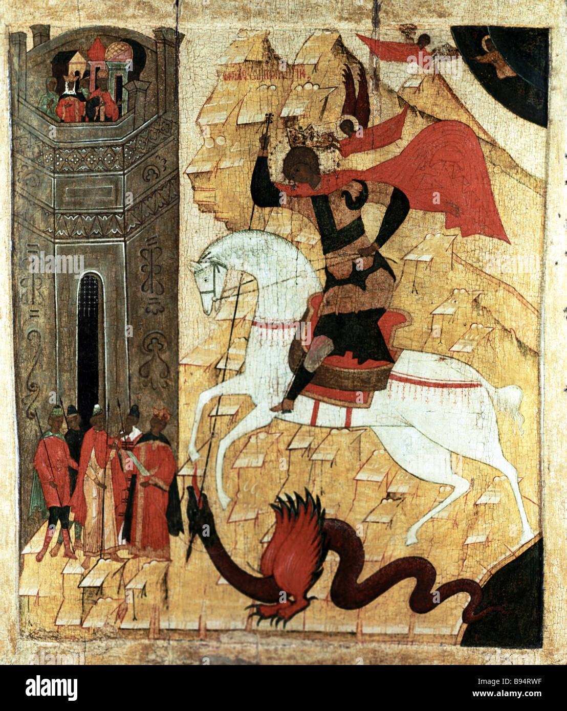 Reproduction of the 16th century icon St George s Dragon Miracle from ...