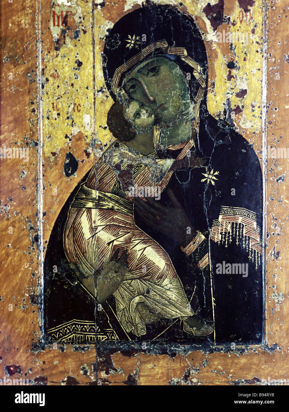 Our Lady of Vladimir Icon Early 12th century State Tretyakov Gallery ...