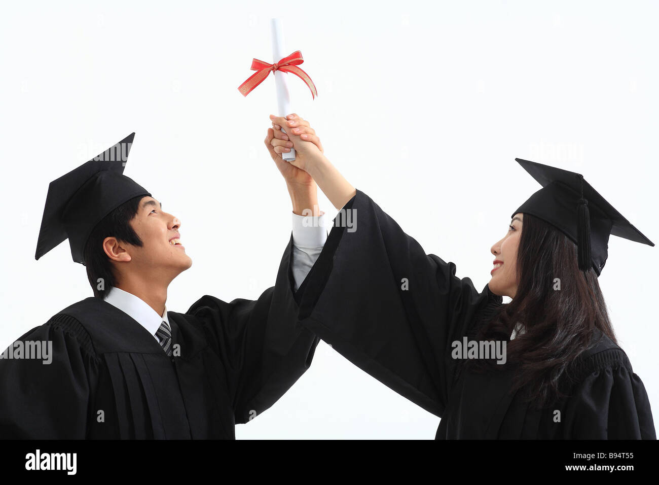 Asian Graduation People Stock Photo - Alamy