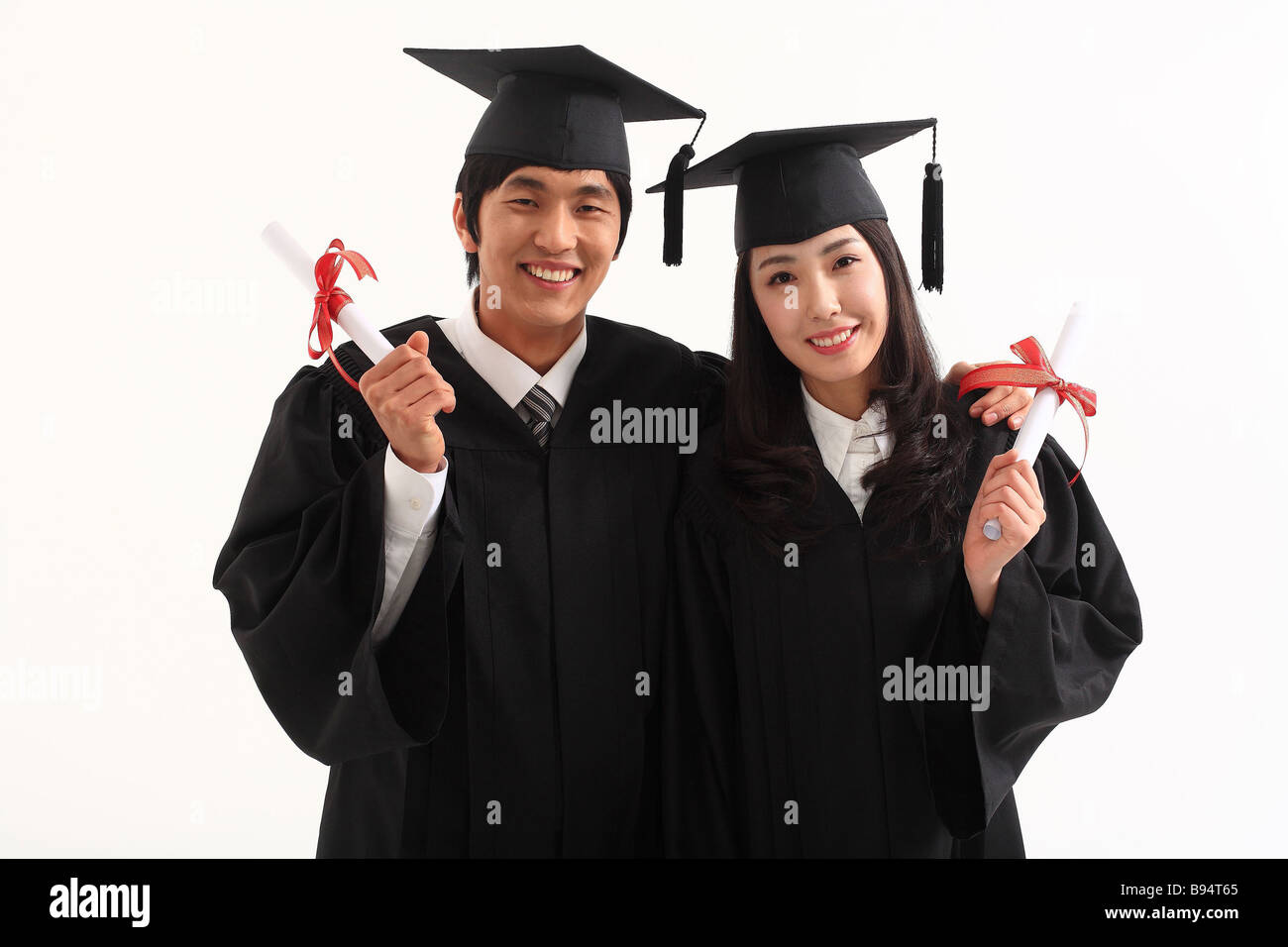 Asian Graduation People Stock Photo - Alamy