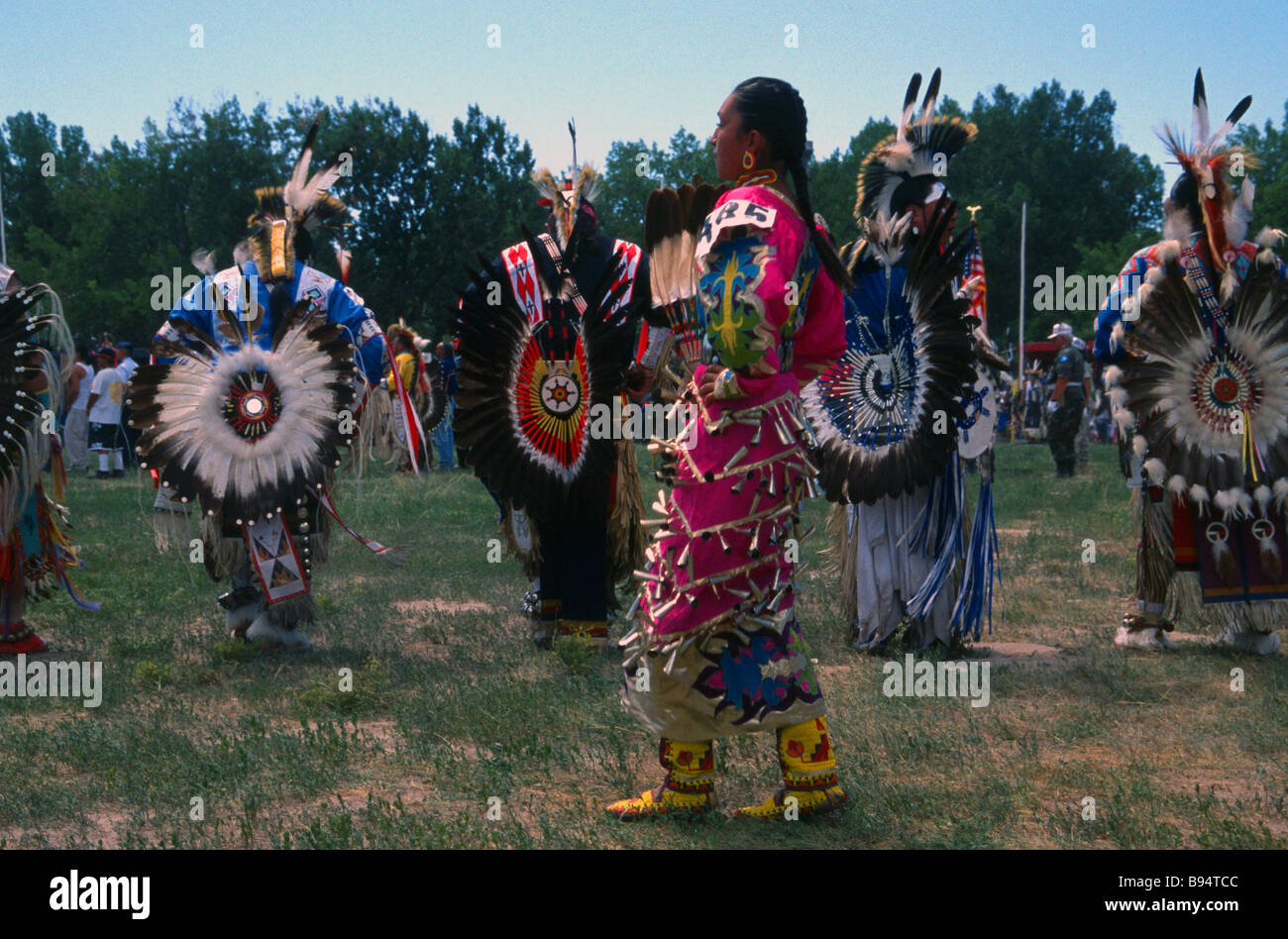 Native American Indian powwow Pine Ridge Reservation South Dakota USA ...