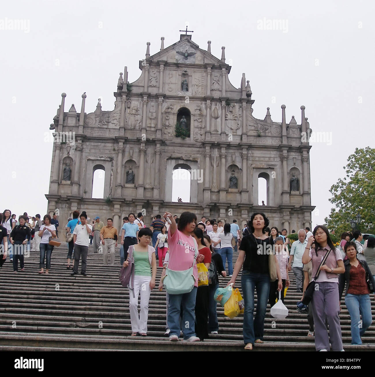 Macao Ruins of St Paul s Cathedral built by Jesuits in 1602 which burnt ...
