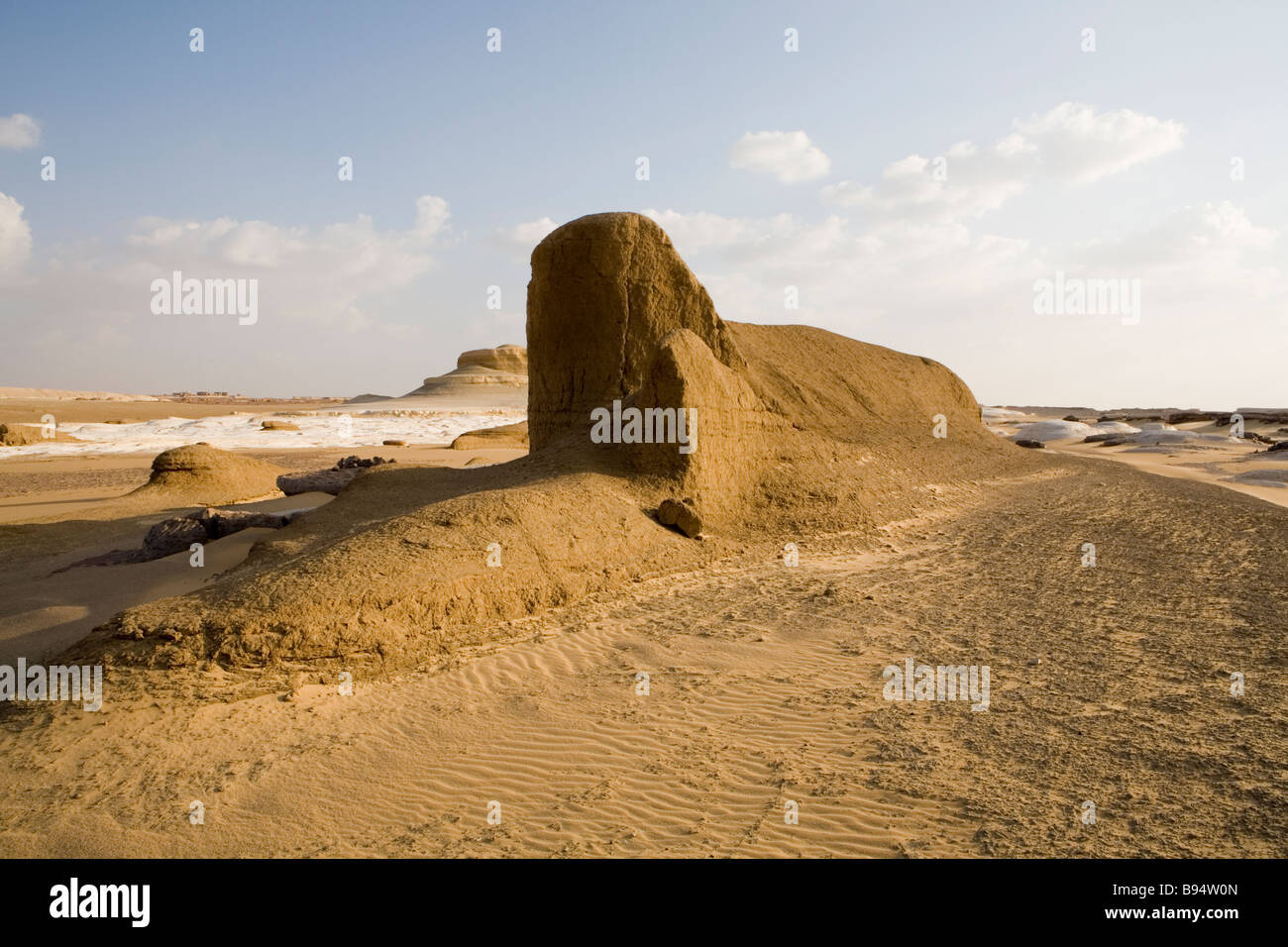Yardang field near Dakhla Oasis, Egypt , Africa Stock Photo - Alamy