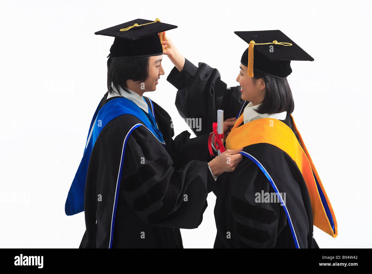 Asian Graduation People Stock Photo - Alamy