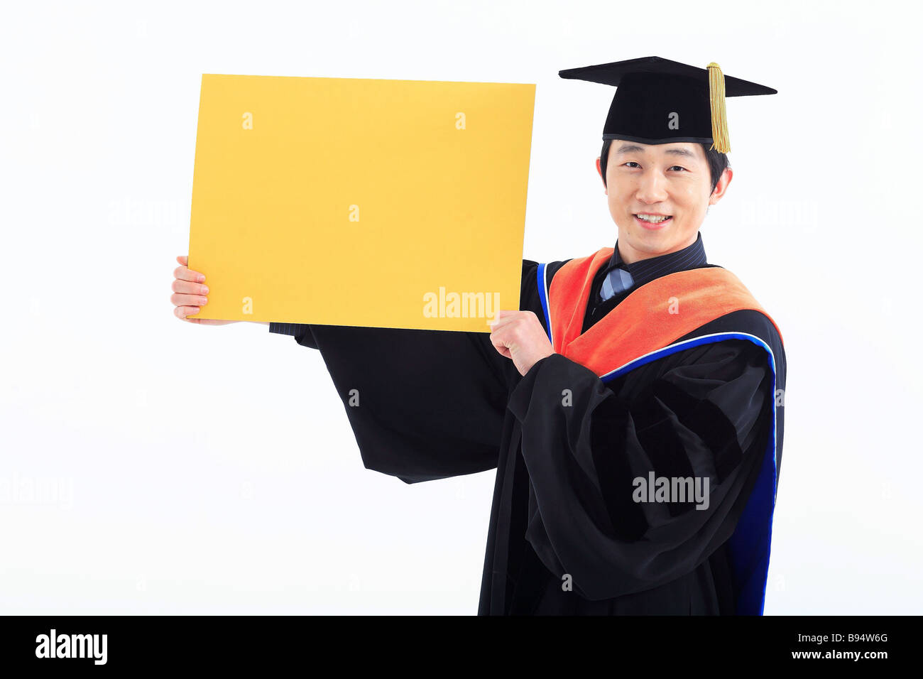 Man in University Graduation Stock Photo - Alamy