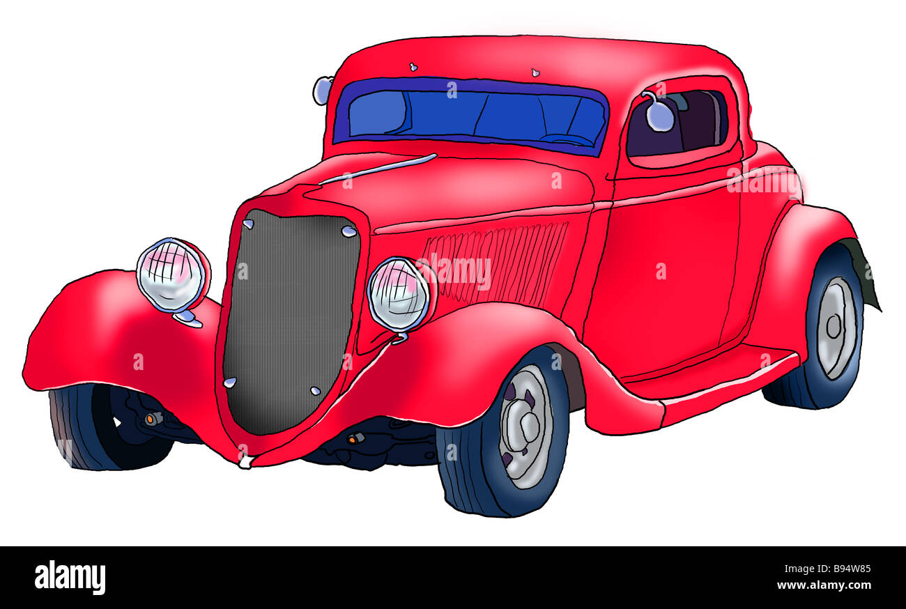 Red hot rod hi-res stock photography and images - Alamy