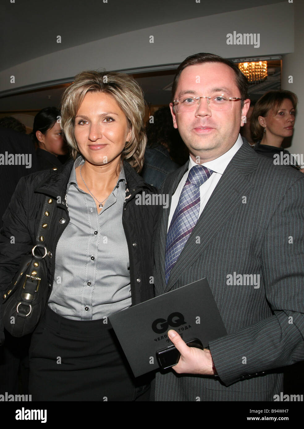 Designer Maxim Chernetsov with girlfriend anticipating the Person of ...