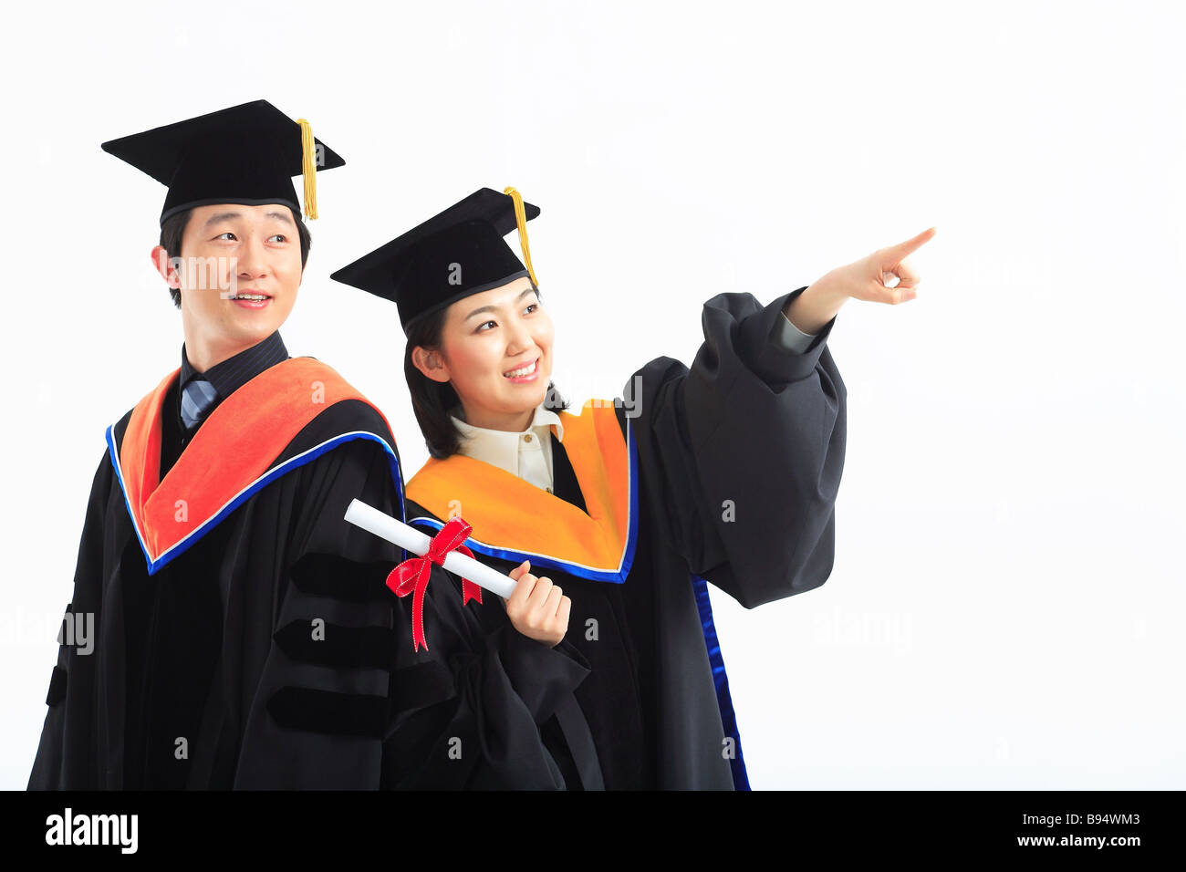 Asian Graduation People Stock Photo - Alamy