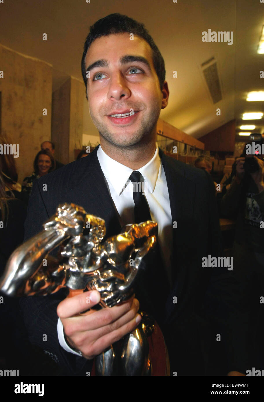 Television presenter Ivan Urgant won the TEFI 2007 award of the Russian ...