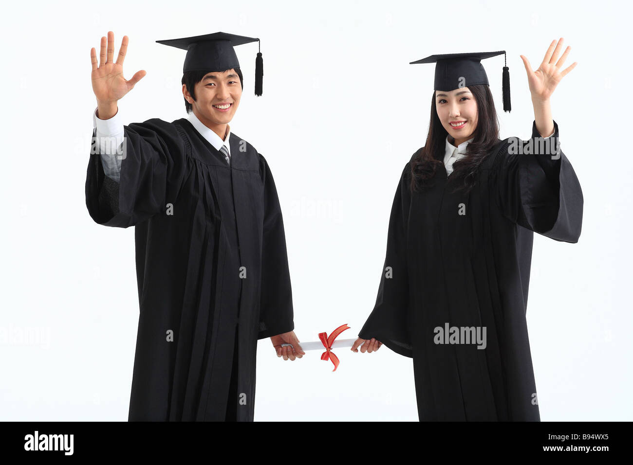 Asian Graduation People Stock Photo - Alamy