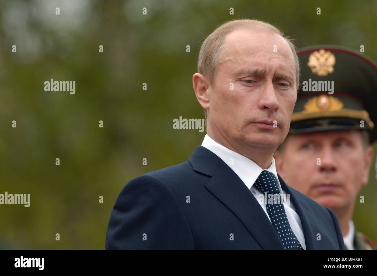 Russia s President Vladimir Putin watches a military parade on the ...