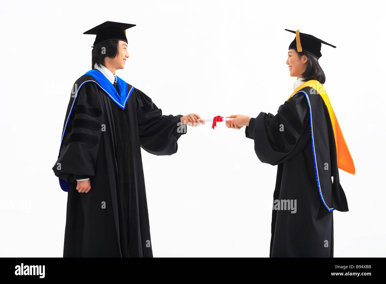 Asian Graduation People Stock Photo - Alamy