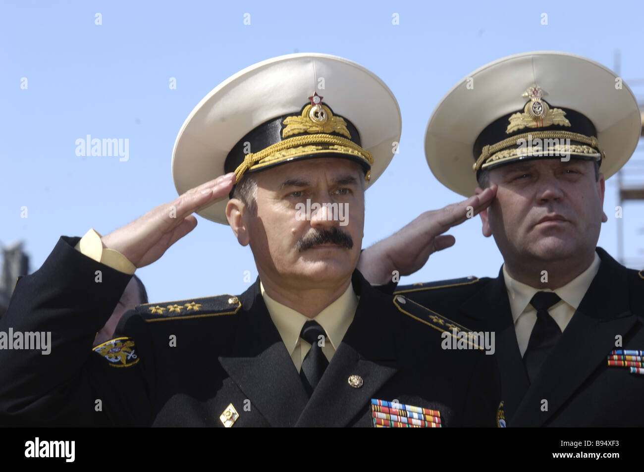 Admiral Vladimir Masorin Russian Navy Commander left attends the ...