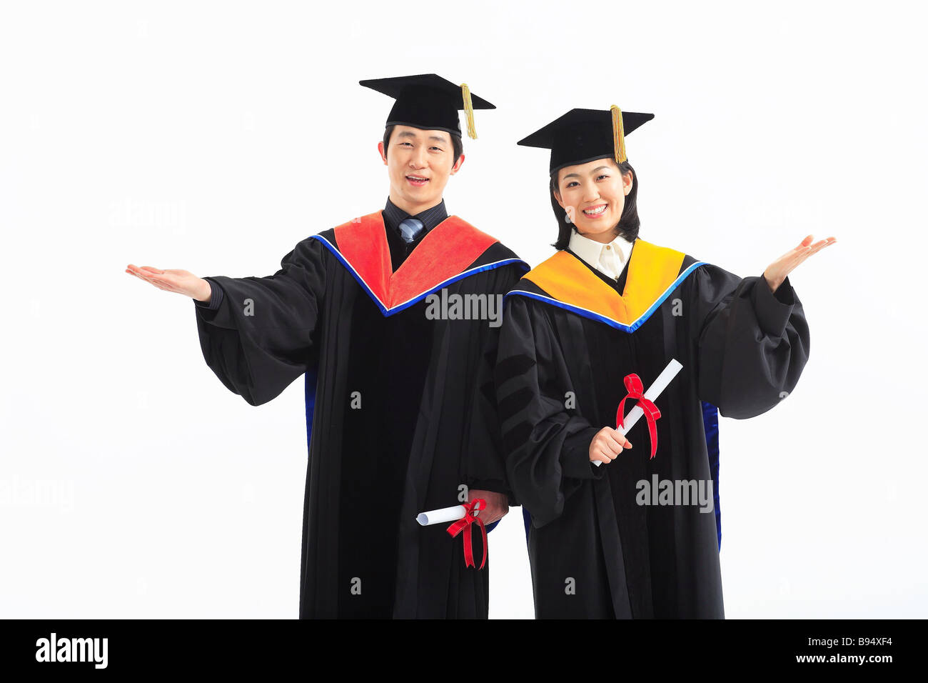 Asian Graduation People Stock Photo - Alamy