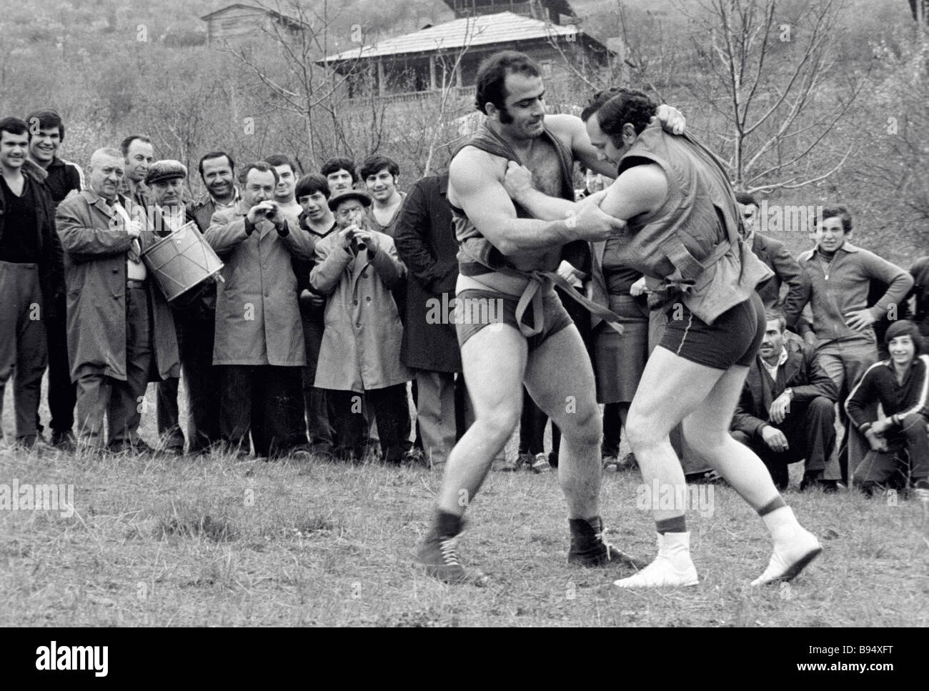 Georgian game Chidaoba Stock Photo - Alamy