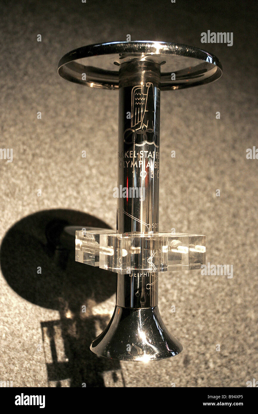 The Olympics Museum the Torch Hall The Berlin 1936 Olympics torch ...