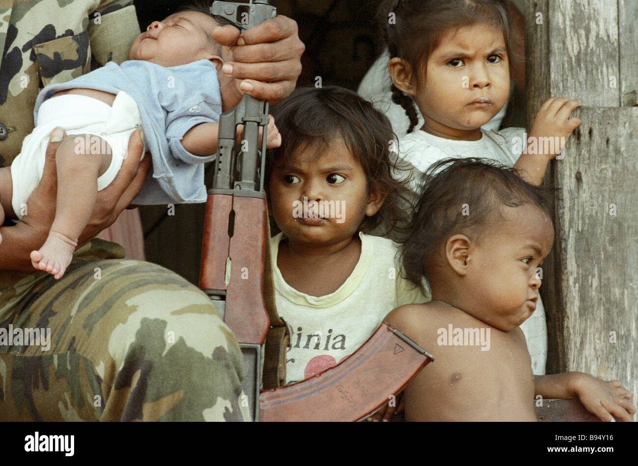 Children of the Misquitos tribe Stock Photo - Alamy