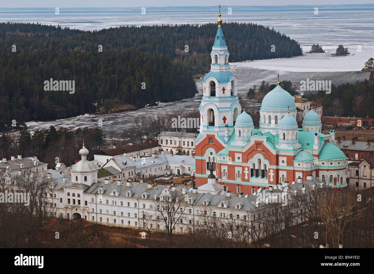 The Transfiguration Monastery in Valaam island Stock Photo - Alamy
