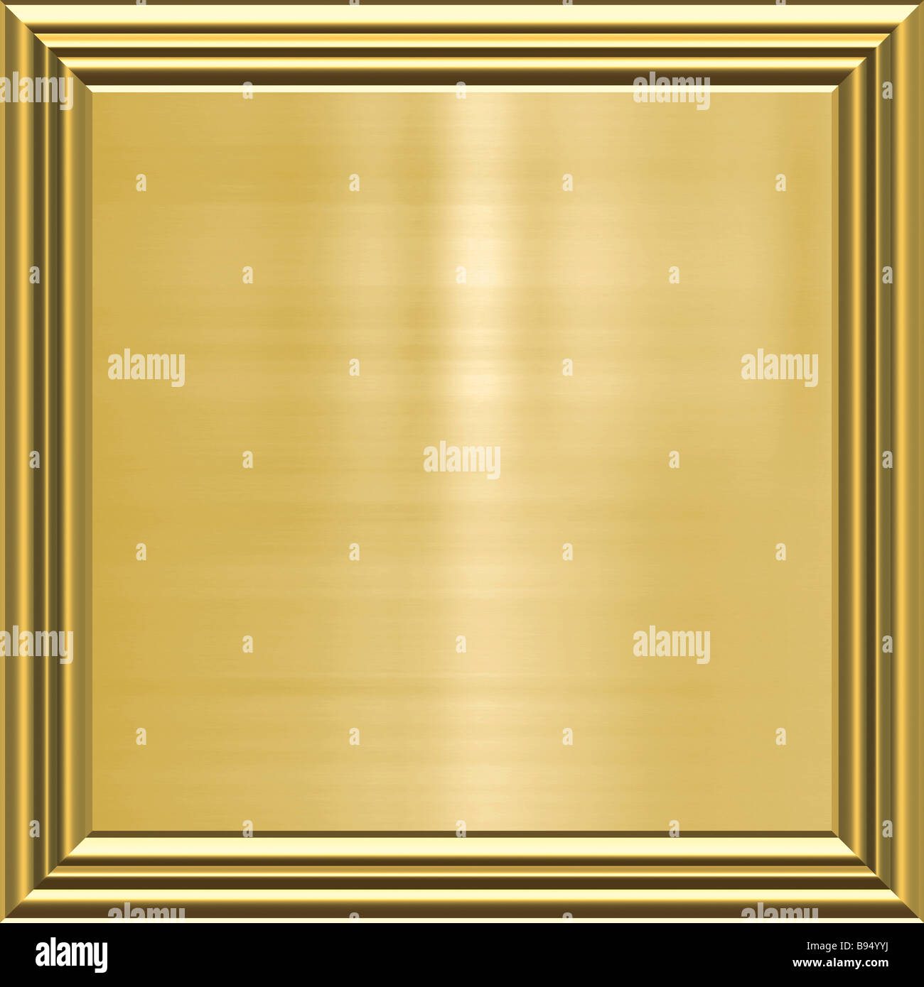 great image of gold plaque in frame Stock Photo - Alamy