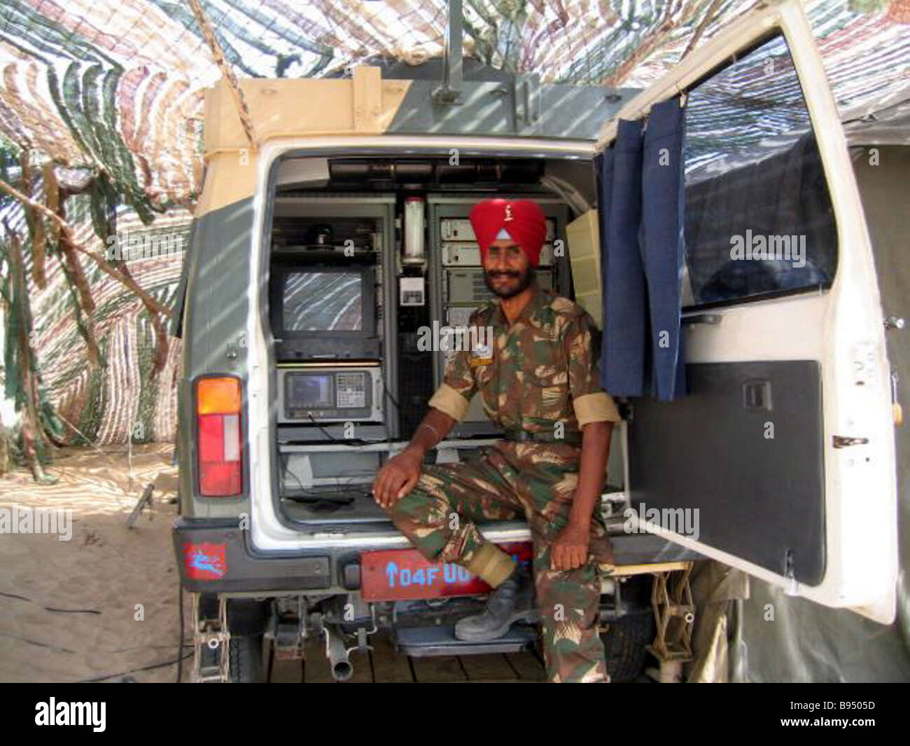 Signals post at the Russian Indian joint military exercise INDRA 2005 ...