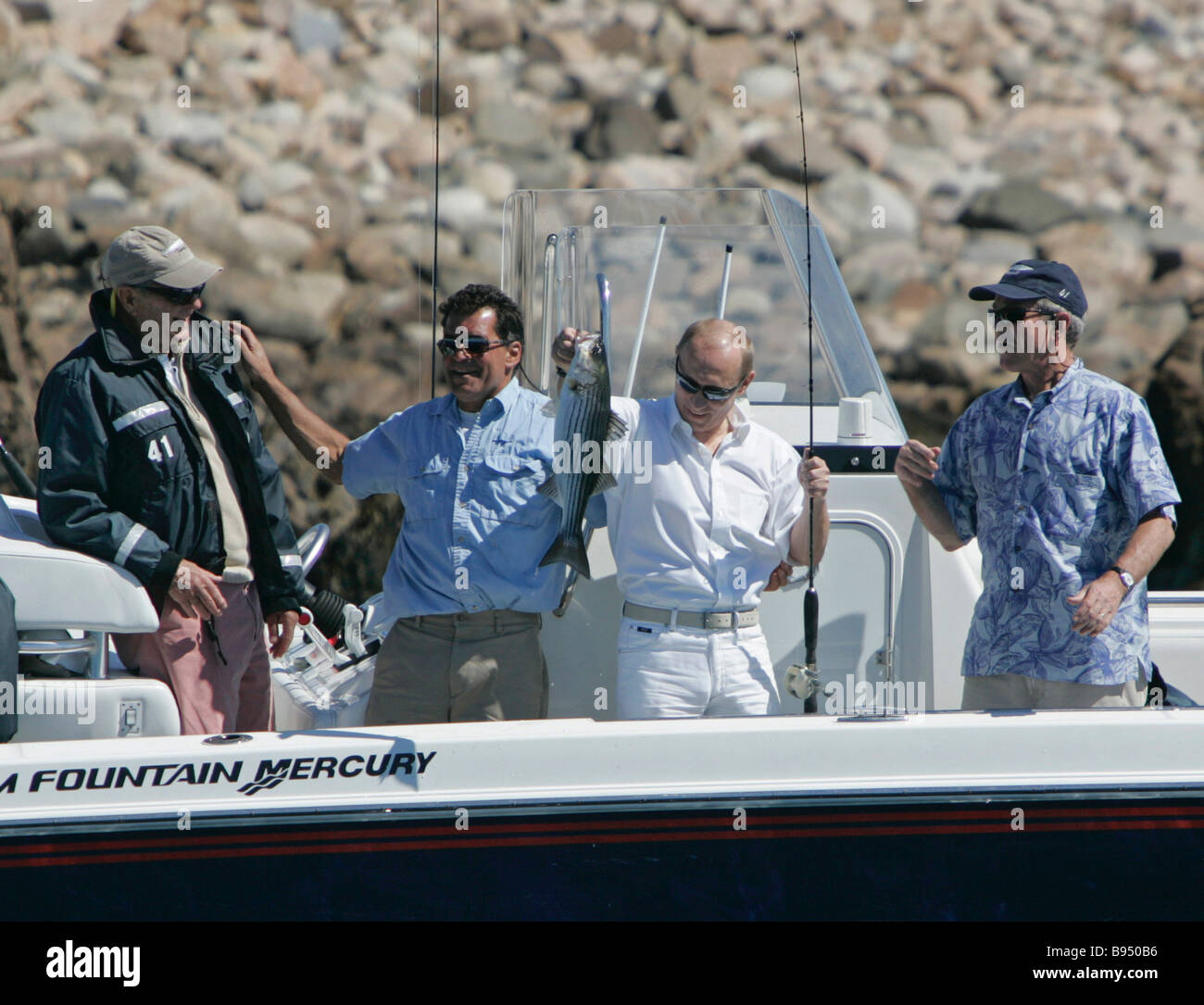 July 2 2007 Right to left U S President George W Bush and Russian ...