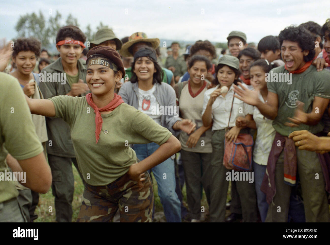 Young Nicaraguans dancing at a festival Stock Photo - Alamy