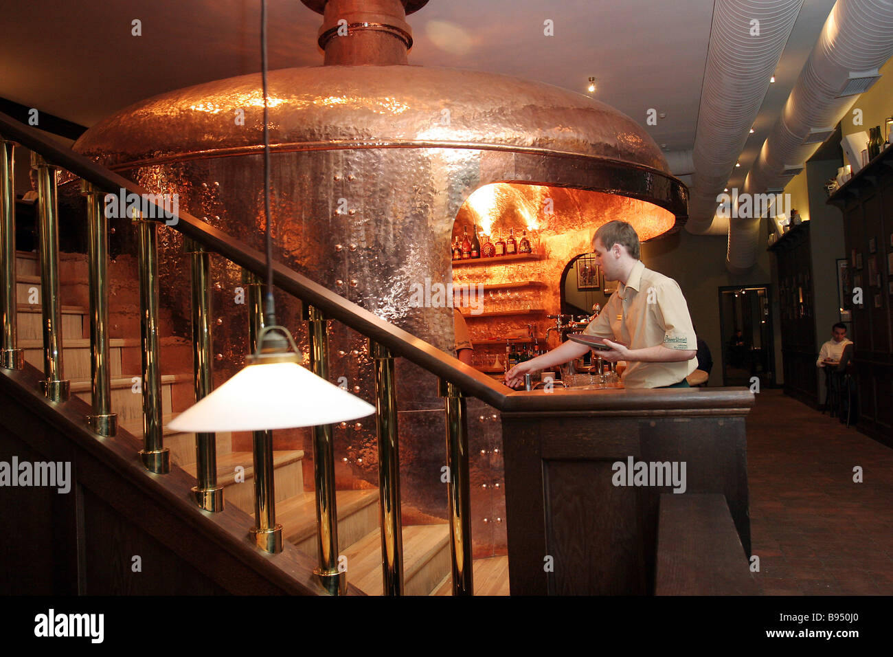 In the Pilsner Urquell Original beer restaurant Stock Photo - Alamy