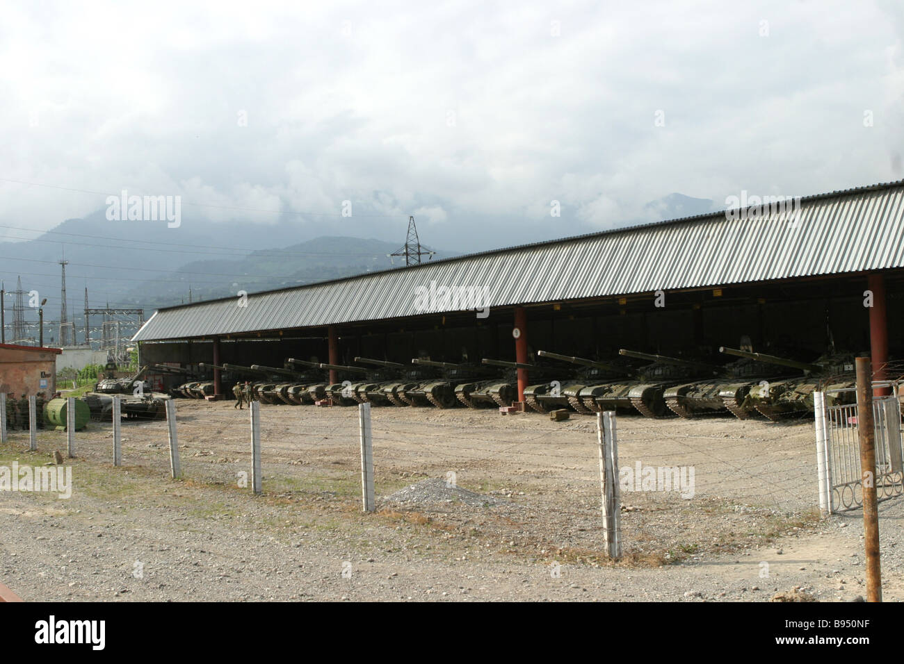 Tank boxes of the 12th military base of the Group of Russian Forces in ...