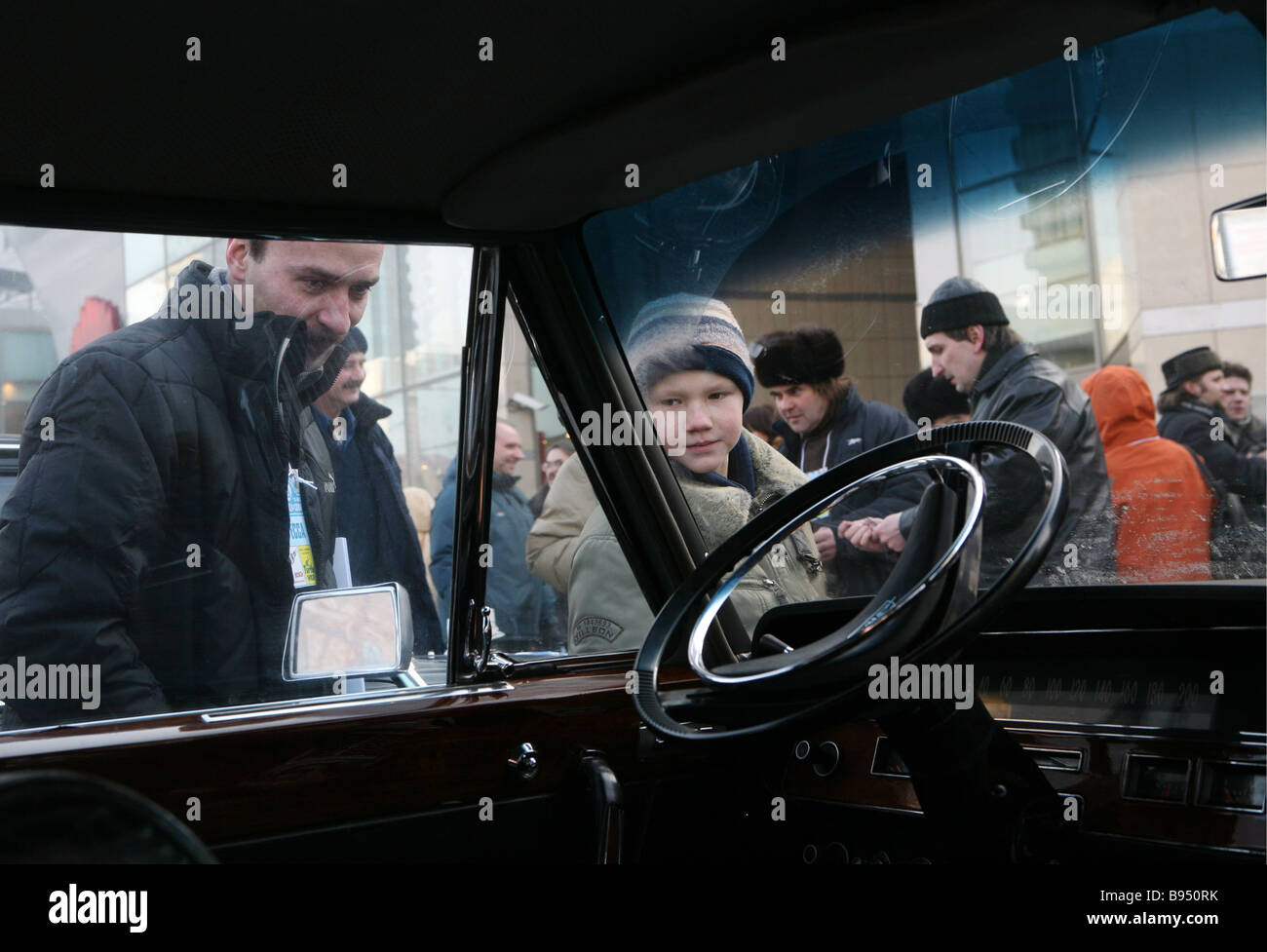 The inside of the ZIL 117 car at the start of Russia s first Metelitsa ...