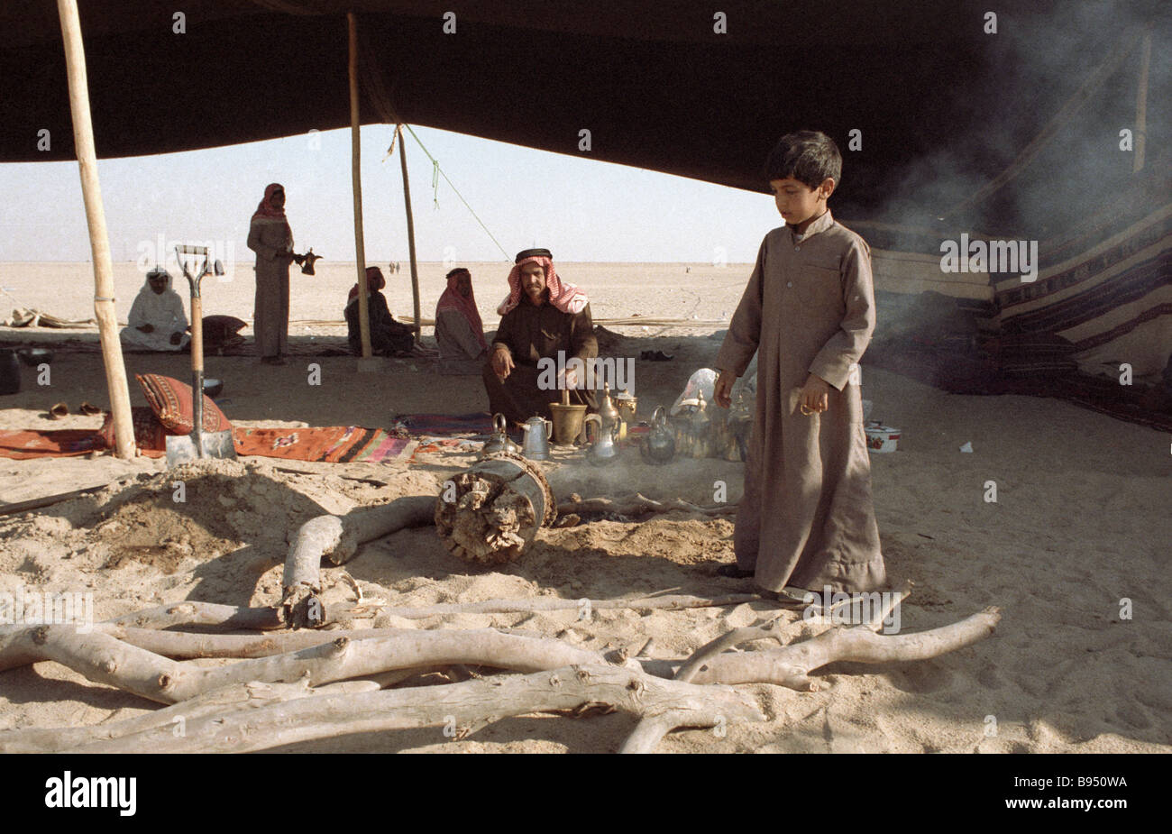 Bedouin in the tent Kuwait Stock Photo - Alamy