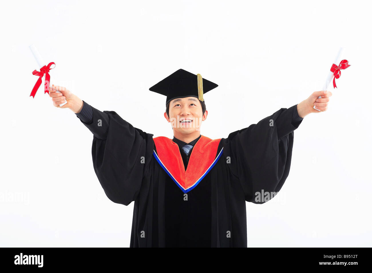 Man in University Graduation Stock Photo - Alamy