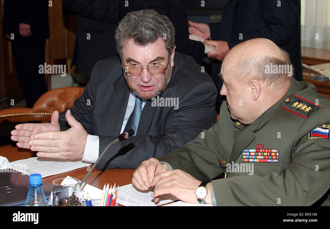 Deputy Secretary of the Security Council Yurii Zubakov and Chief of ...