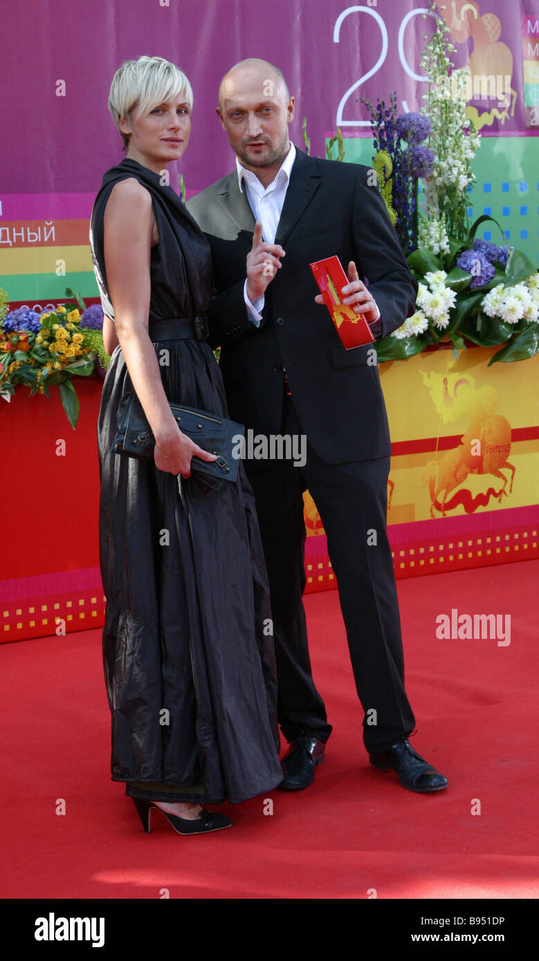 Actor Gosha Kutsenko and his girlfriend attend opening ceremony of the ...