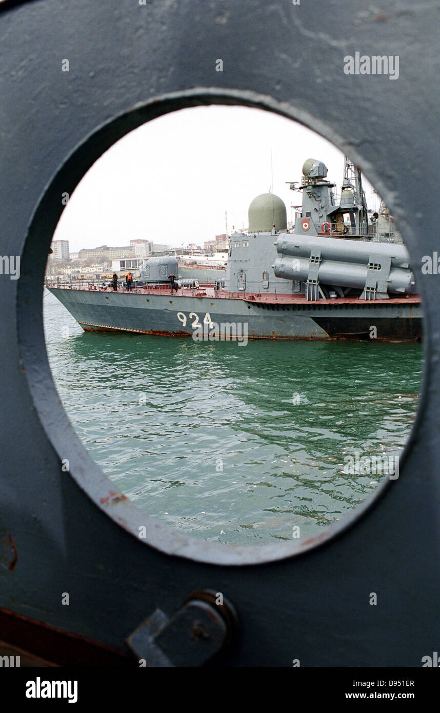 A missile boat The Pacific Fleet of Russia Stock Photo - Alamy