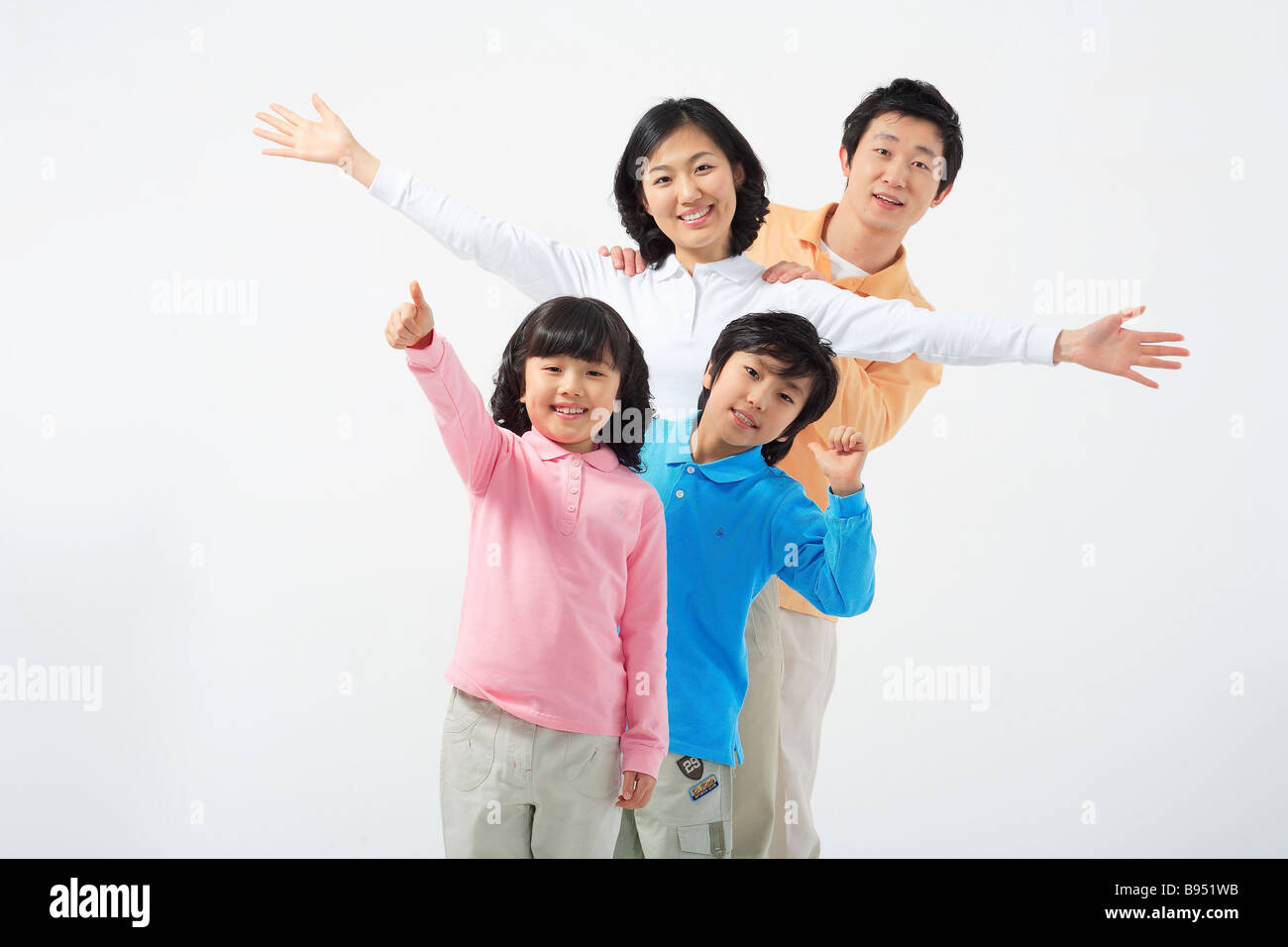 Happy Asian Family Stock Photo - Alamy